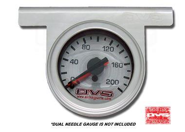 AVS Single Gauge Panel - Polished Stainless Steel - CompleteAirRide.co ...